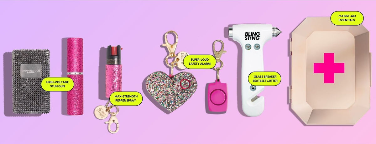 Every Girl's Essentials Safety & Survival Gift Set – Blingsting.com