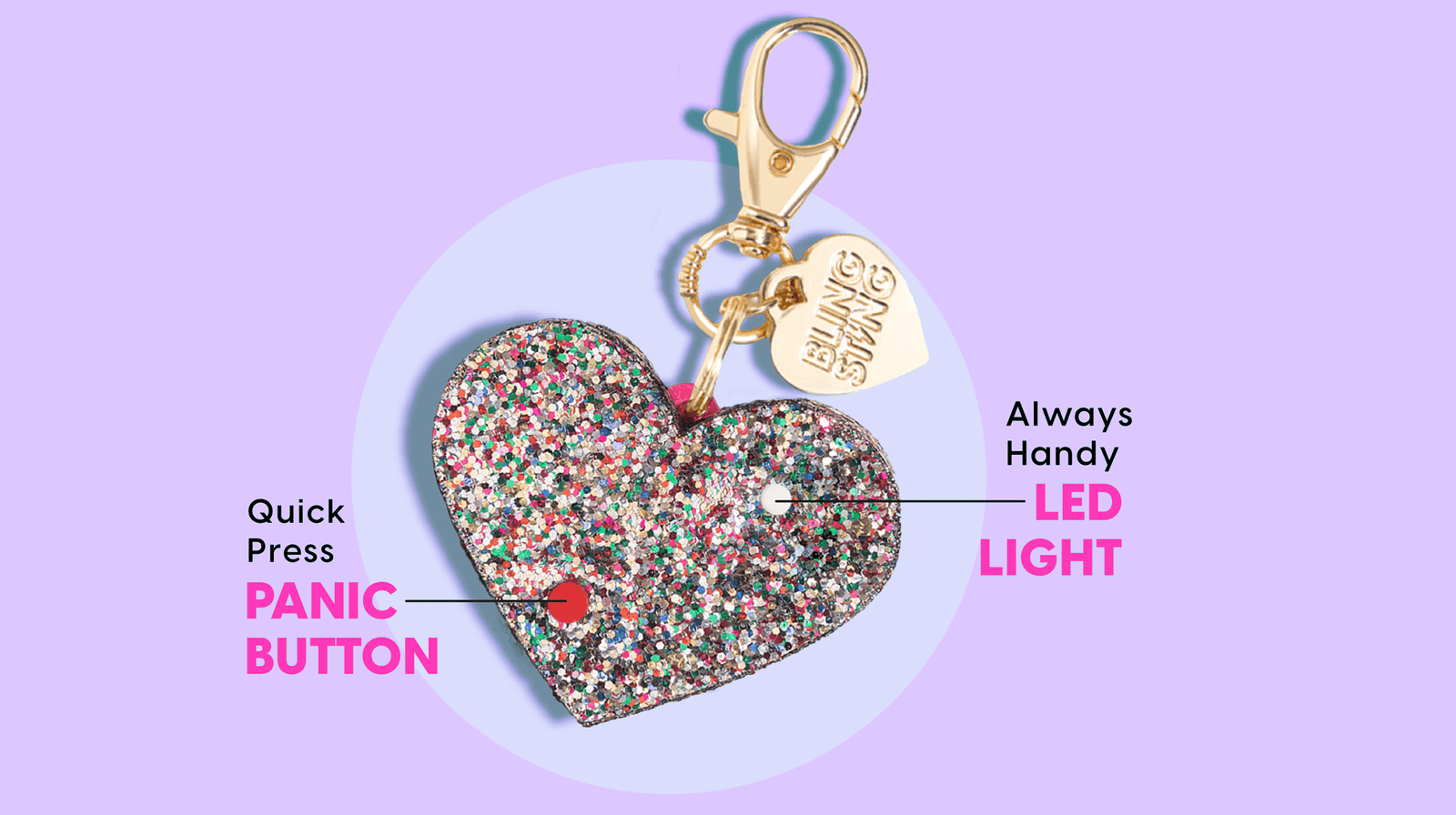 Heart Personal Safety Alarms | Women's Self Defense – Blingsting.com